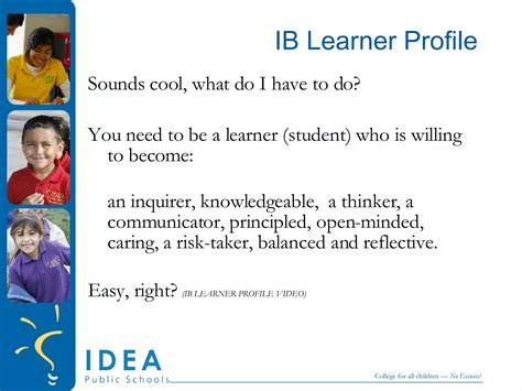 Ib Learner Profile PPT Educational Assessment Education