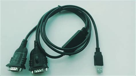 Usb To 2 Rs232 Cable Driver Dual Serial Adapter Hub Ftdi Data Female Male Null Modem Port