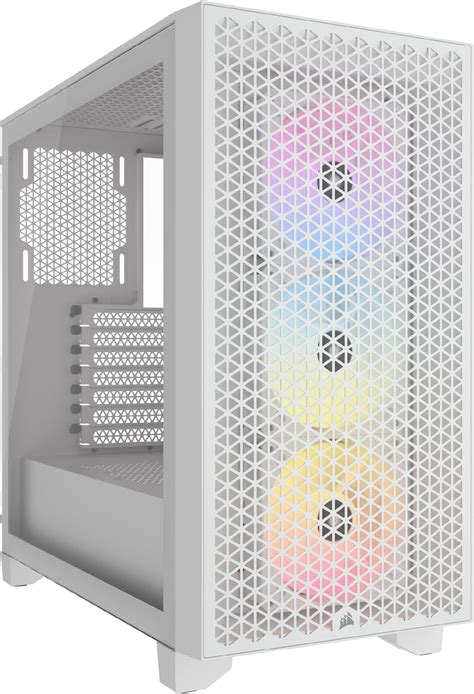 Corsair 3000d Rgb Airflow Mid Tower Pc Case 3x Ar120 Rgb
