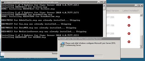 updating lync 2010 standard edition server jervis dot ws