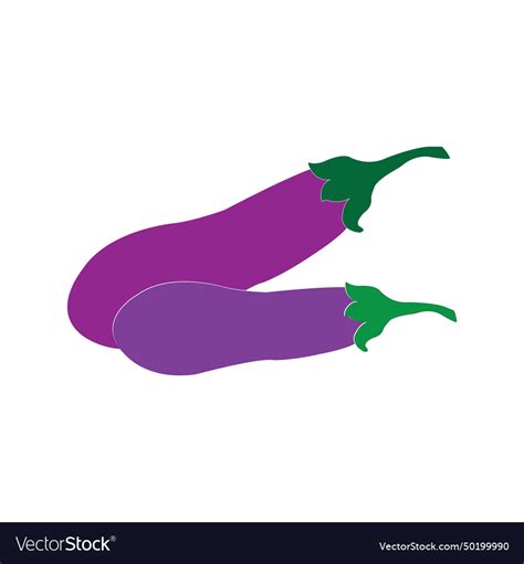 Eggplant Icon Royalty Free Vector Image Vectorstock