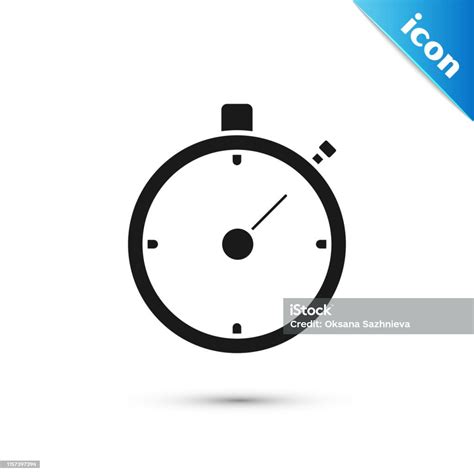 흰색 배경에 격리 된 검은 스톱워치 아이콘입니다 시간 타이머 기호입니다 크로노미터 기호 벡터 일러스트레이션 0명에 대한 스톡 벡터 아트 및 기타 이미지 Istock