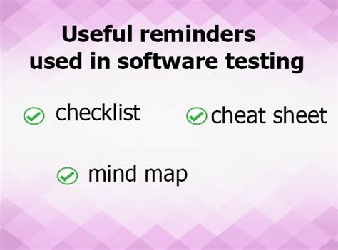 useful reminders used in software testing testmatick