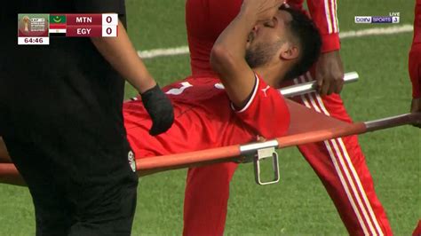 إصابة قوية للاعب المنتخب المصري خالد صبحي في