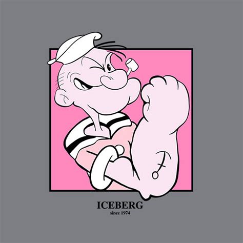 卡通大力水手图案简笔卡通人物抽烟的人物头像 烫画库