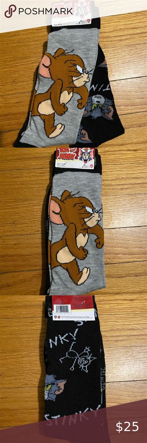 Tom And Jerry Crew Socks 2 Pack In 2024 Cute  Tom And Jerry Crew Socks