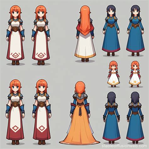 Walking Chibi Character Prompts Stable Diffusion Online