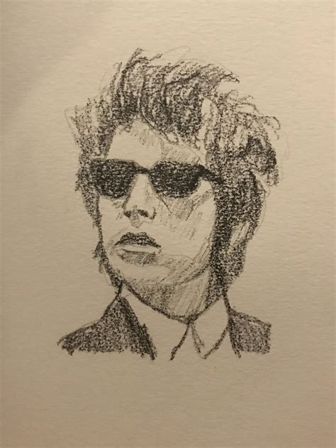 recent sketch i did of bob r bobdylan