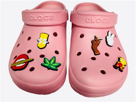 Charm Set Bart Simpson Lisa Simpson Croc Accessories Etsy