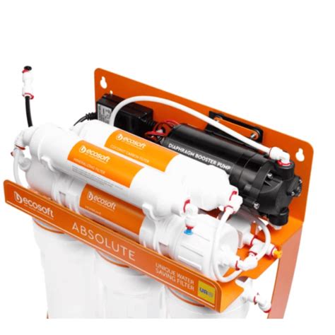 Система зворотного осмосу Ecosoft Absolute з мінералізатором і помпою на станині купити в Києві