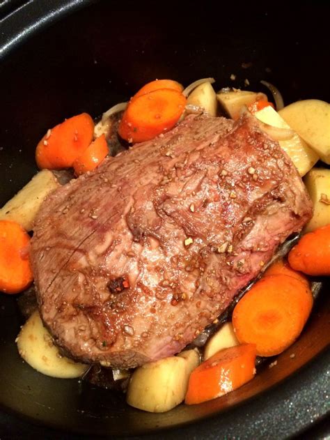 Slow Cooked Balsamic Glazed Beef Eye Round Roast Round Roast Recipe
