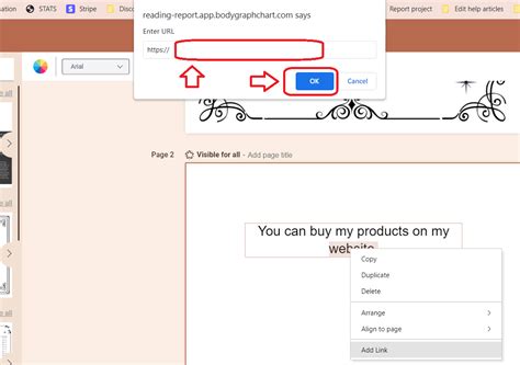 How To Add Hyperlink To The Report BodyGraph Chart Help