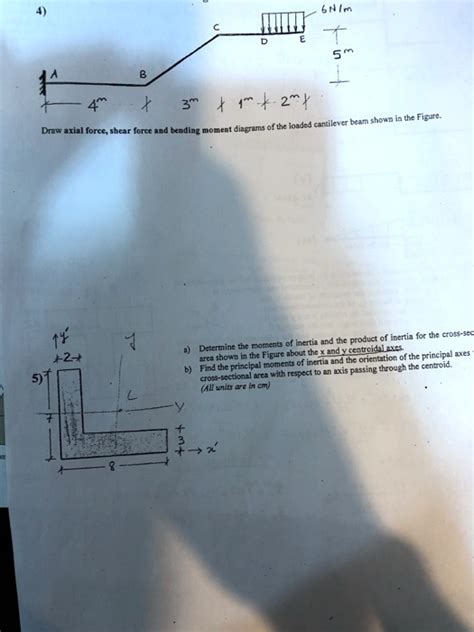 Solved 4 6n 4 312 14 2 Adetermine The Moments Of Inertia And The