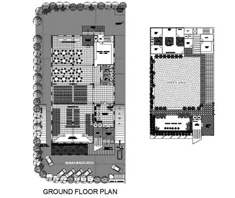 Hotel Building Floor Plan Detail 2d View Cad Block Layout File In Dwg Format Cadbull