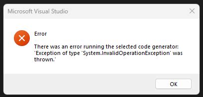C How To Fix Razor Pages CRUD Scaffolding Error Stack Overflow