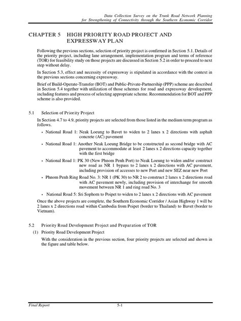 Data Collection Survey On The Trunk Road Pdf Public Private