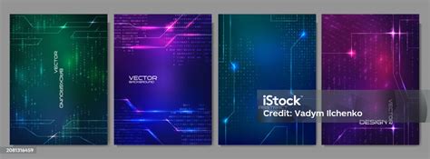 Vector Illustration Binary Code Background Software Programming Concept