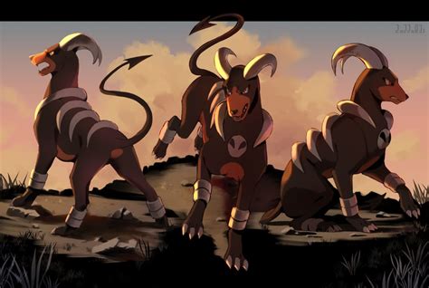 Houndoom Pokemon Drawn By Kawabata697 Danbooru