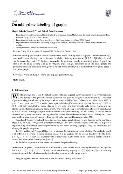 pdf on odd prime labeling of graphs