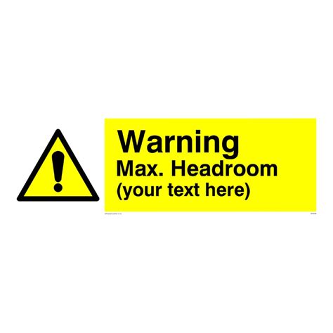 Custom Warning Height Restriction Sign Bigamart