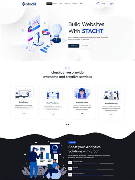 stacht data science and analytics bootstrap 5 template