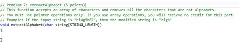 Solved Problem 7 Extractalphabet 5 Points This