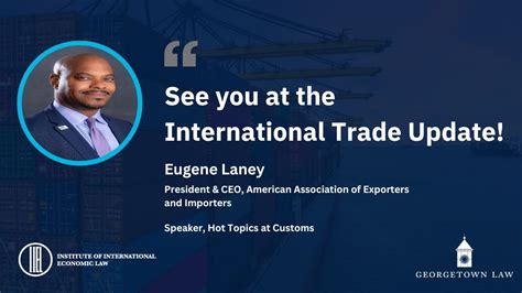 Looking Forward To Moderating This Panel On Hot Topics In Customs