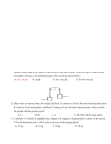 SOLUTION Physics Multiple Choice Questions Studypool