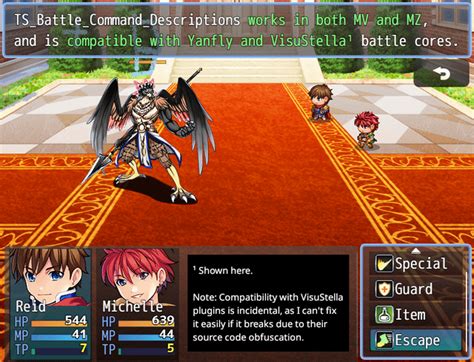 launch sale battle command descriptions mv mz r alt gamedev