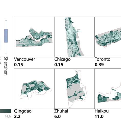 Figure Building Density Analysis Of Eight Case Study Sites Download