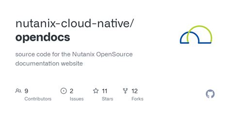 GitHub Nutanix Cloud Native Opendocs Source Code For The Nutanix OpenSource Documentation Website