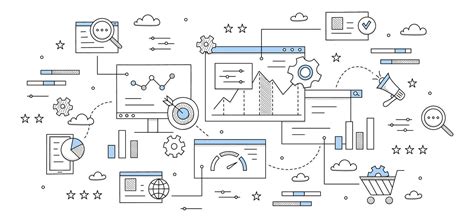 seo optimization background with doodle icons 13961749 vector art at