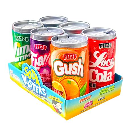 Soda Cans Fizzy Candy 6 Pack Candy Funhouse Candy Funhouse Us