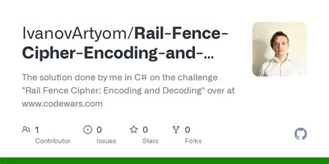 GitHub IvanovArtyom Rail Fence Cipher Encoding And Decoding The