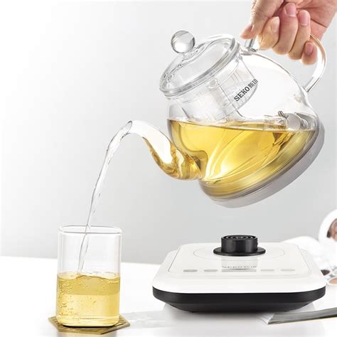 新功 N21智能喷淋式蒸汽玻璃煮茶器电茶炉小型养生茶壶 煮茶器 电陶茶炉 SEKO新功 官方商城