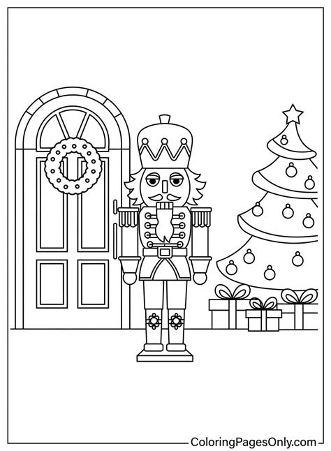 Nutcracker Christmas Free Printable Coloring Pages