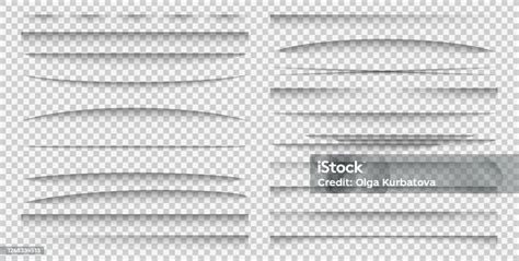 그림자 오버레이 효과입니다 사실적인 다른 형태의 종이 칸막이 세트 포스터 또는 광고 배너 그림자 시트 프레임 템플릿 벡터 컬렉션의 분리 분할에 대한 스톡 벡터 아트 및 기타