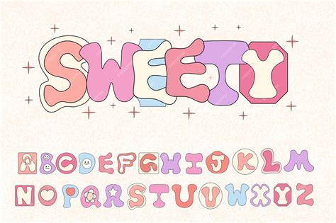 Premium Vector Retro Alphabet Retro Font Letters Cute Nostalgic Font 90s Retro Font Ransom