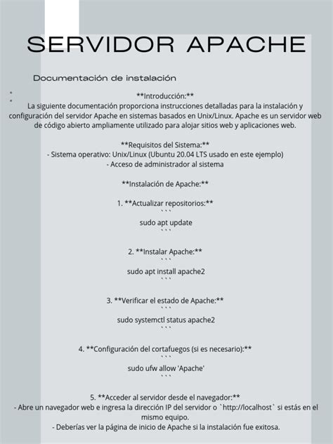 instalación apache pdf servidor apache servidor web