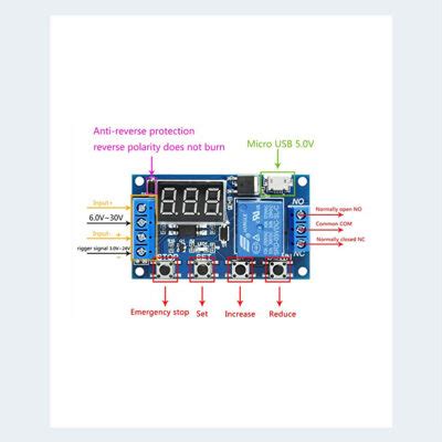 Timer Relay Delay Switch 7Seg Multifunction Trigger Module HCW M421