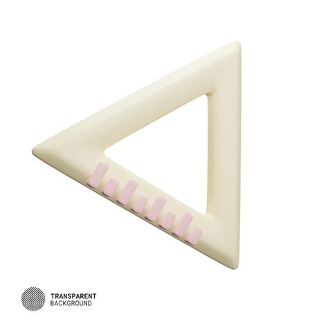 Premium Psd Triangle Rule 3d Render