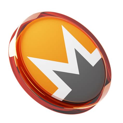 Monero Xmr Glass Crypto Coin 3d Illustration 24093128 Png