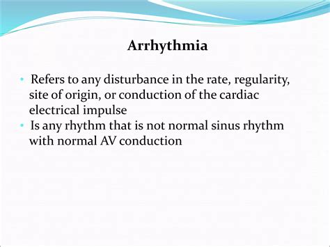 Arrhythmias Ccn Msc Ppt