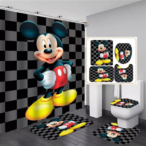 Model 2 Funny Mickey Mouse Bathroom Sets Shower