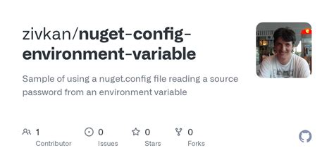 Github Zivkannuget Config Environment Variable Sample Of Using A