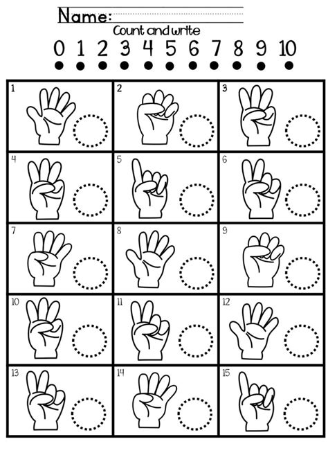 Preschool Lesson Plan On Number Recognition 1 10 With Printables D56