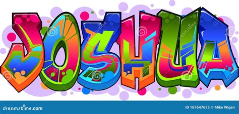 Joshua Stock Vector Illustration Of Text Character 187647638