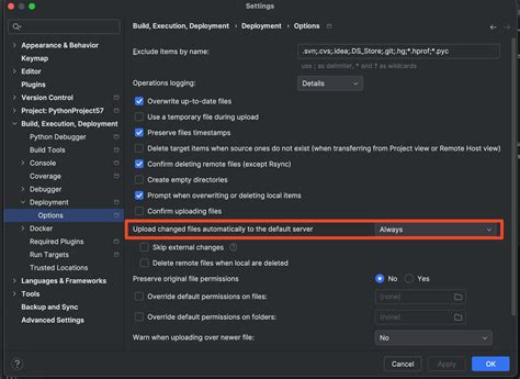 deployment on remote host visible only for this project ides