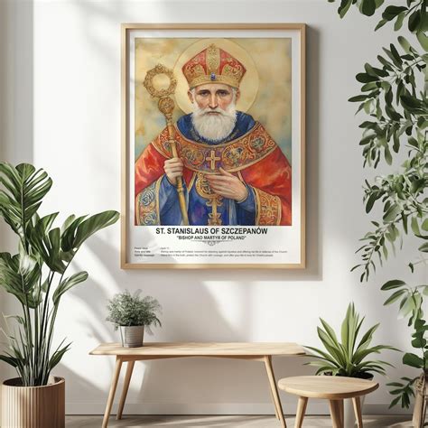 St Stanislaus Of Szczepanów Sacred Art Religious Wall Art For