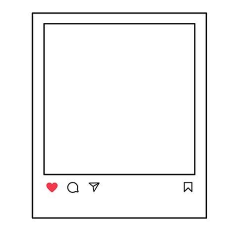 인스타그램 정사각형 네모 프레임 Sns 게시물 사진 액자 틀 유토이미지 상세페이지 베이직샵 일러스트 22280368